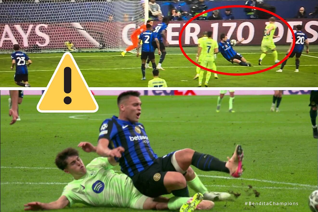 Champions League 2025: Polémicas Inter de Milán vs Barcelona: No sancionan mano de Acerbi, pero ...