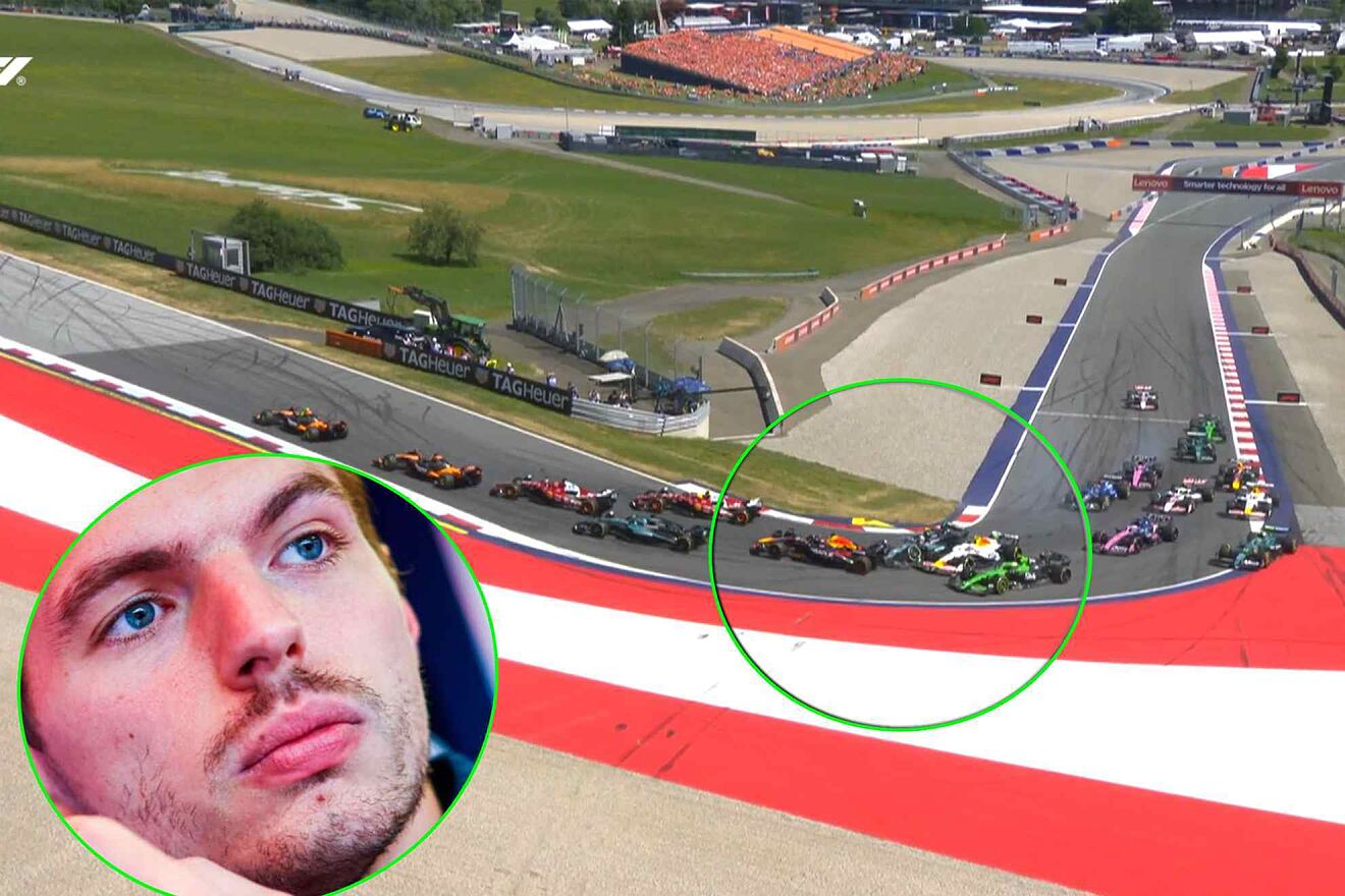 Verstappen queda fuera del GP de Austria: Mira el momento de Antonelli choca con el piloto de ...