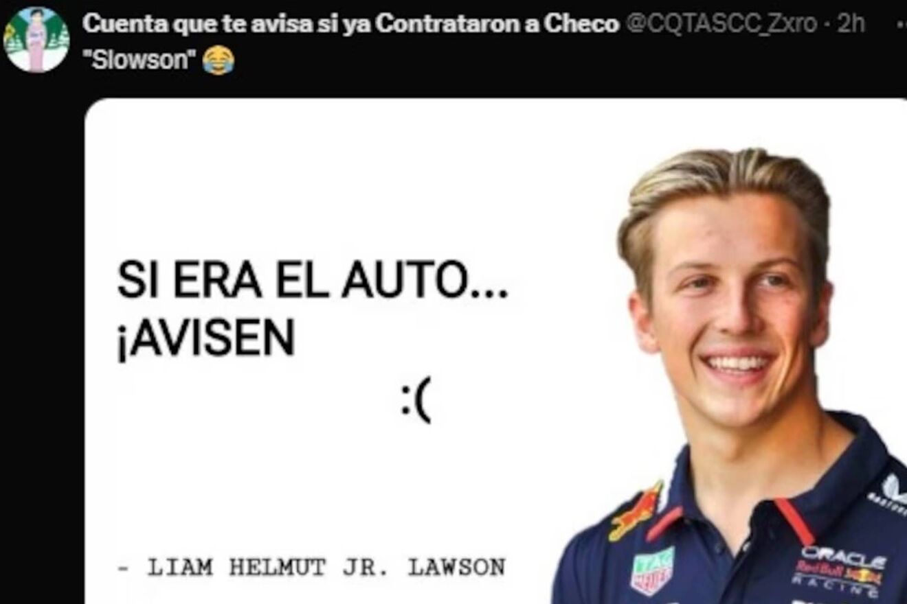 Liam Lawson sufre en Australia una eliminación que ni Checo Pérez y ...