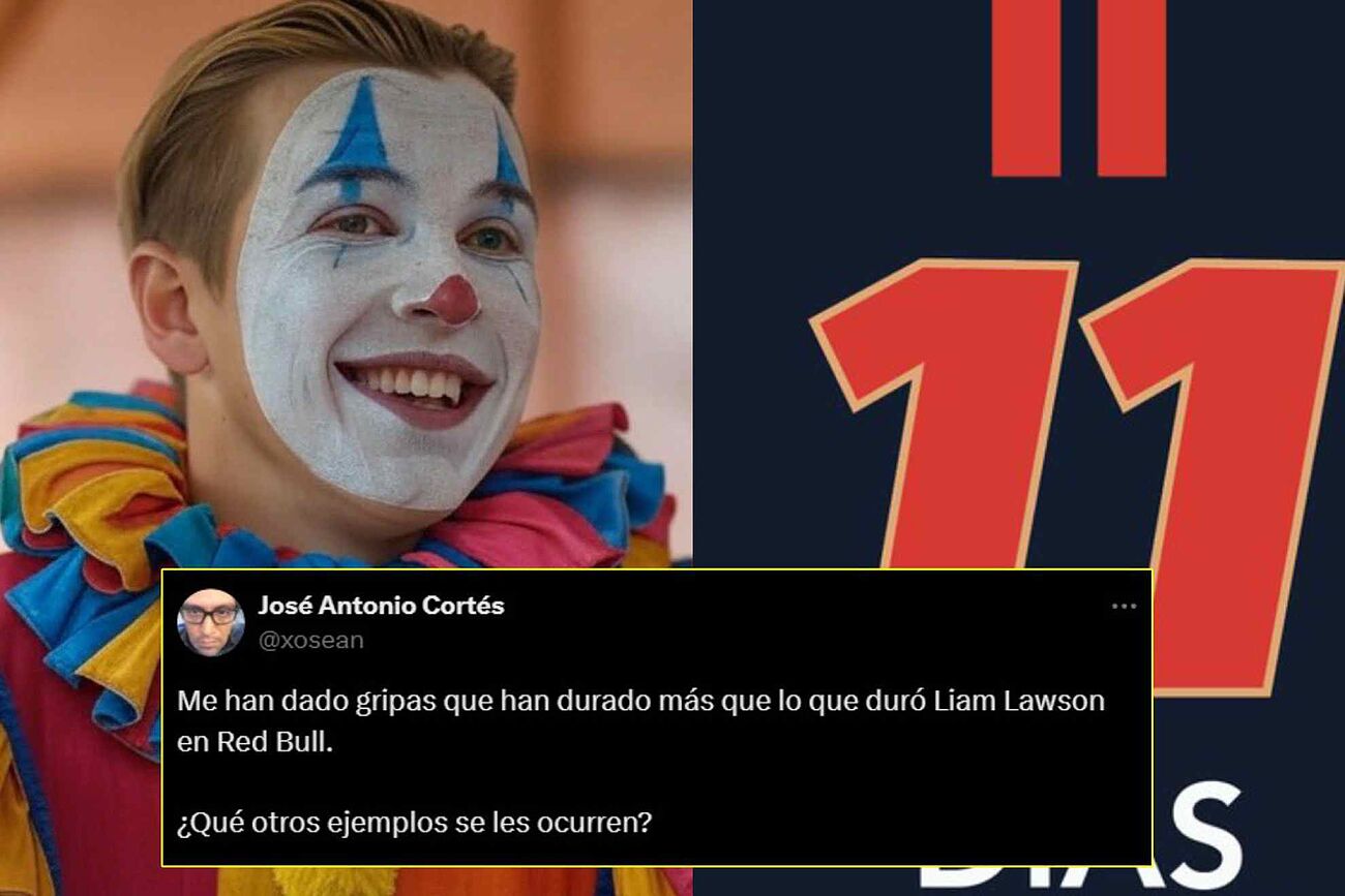 Los memes del despedido de liam lawson en red bull | MARCA.com